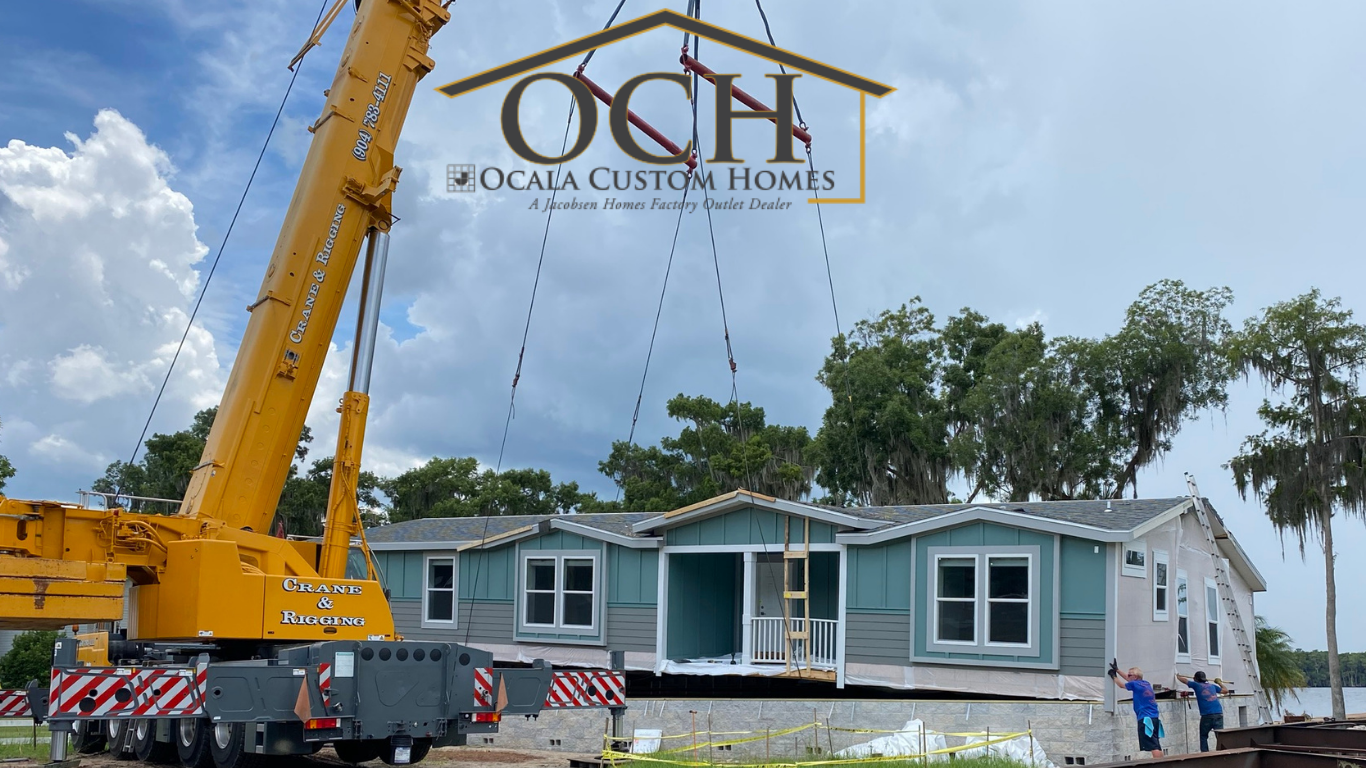 Off Frame Modular Set Up - Ocala Custom Homes